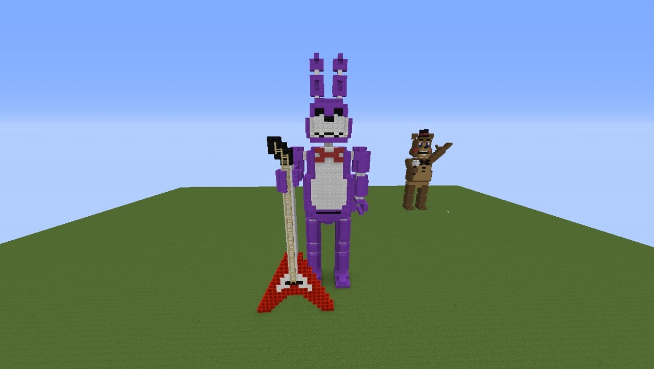 Bonnie Bunny FNaF Statue Minecraft Map