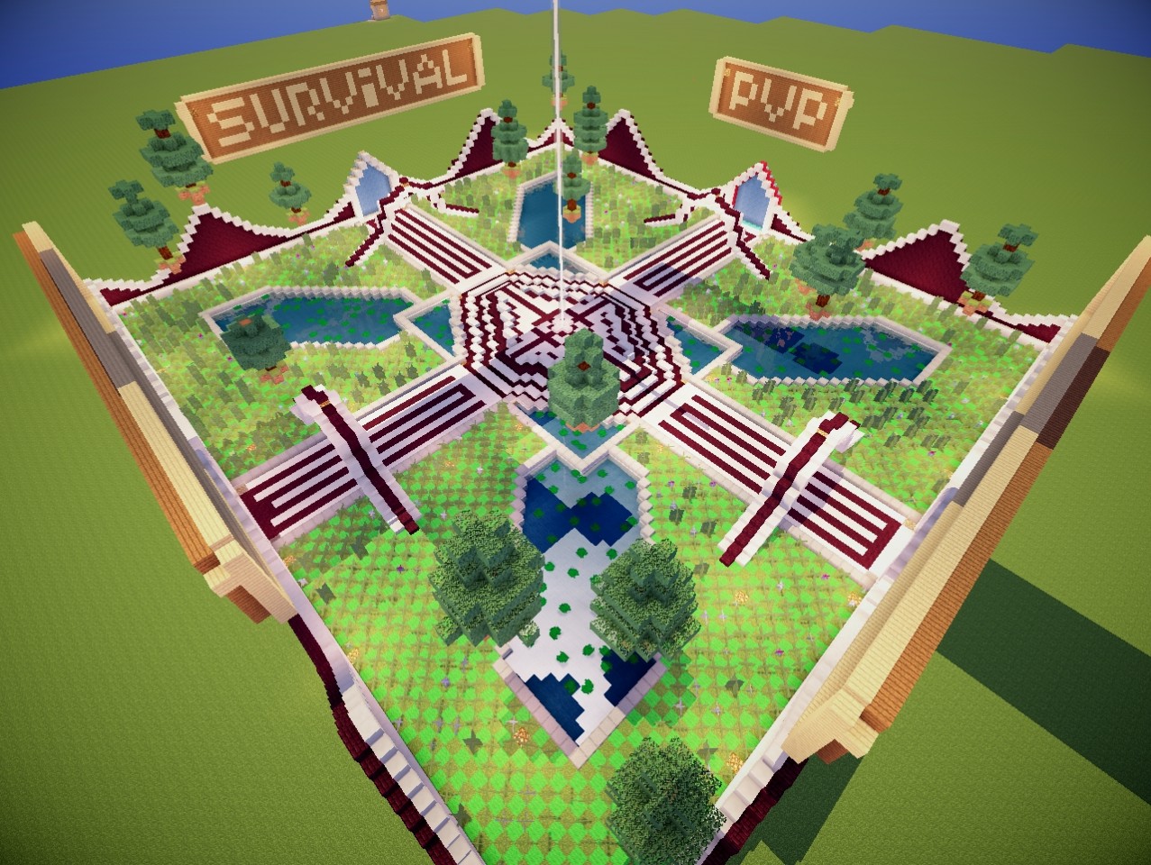 Server Spawn/SURVIVAL,PVP,MINI-GAMES,CRIATIVE Minecraft Map