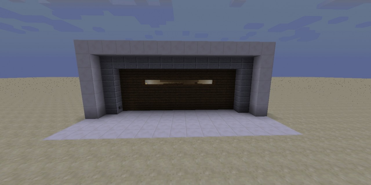 Garage Door No Piston using Command Blocks Minecraft Project