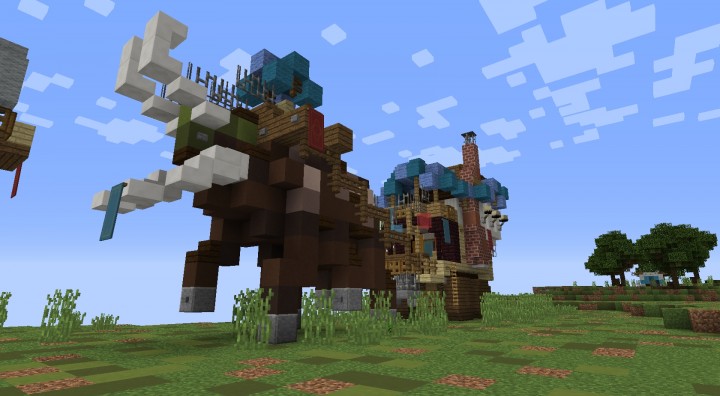 Slightly oversized gypsy wagons Minecraft Map