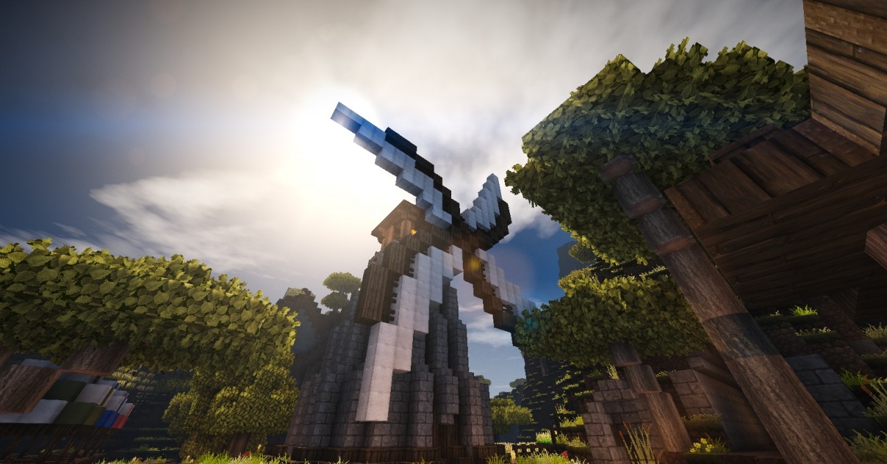 Medieval Windmill Schematic Minecraft Map
