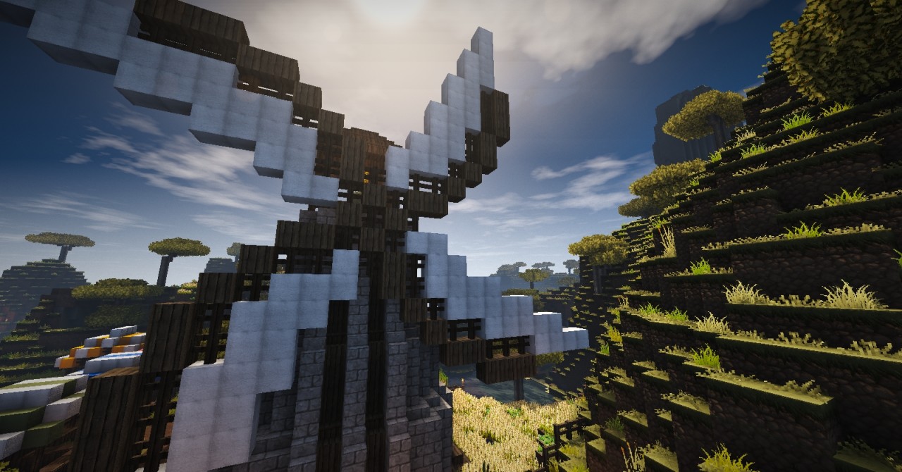 Medieval Windmill Schematic Minecraft Map