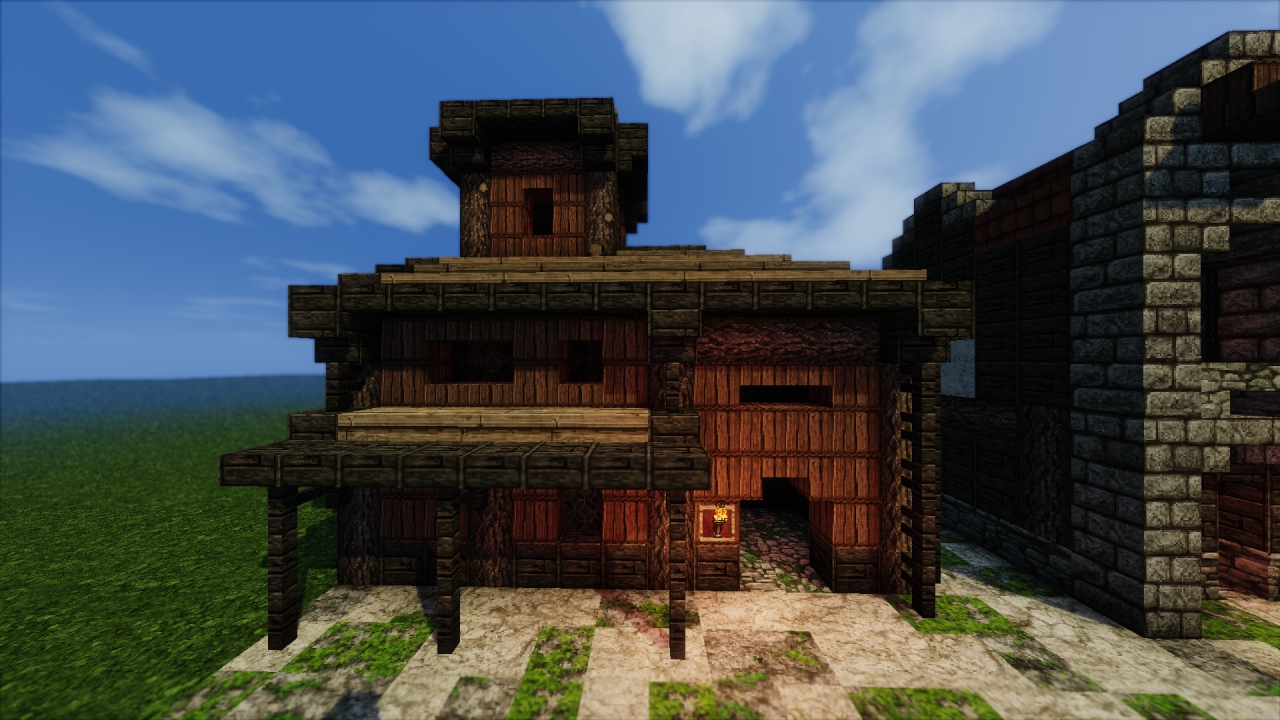 Three Old Houses Minecraft Map