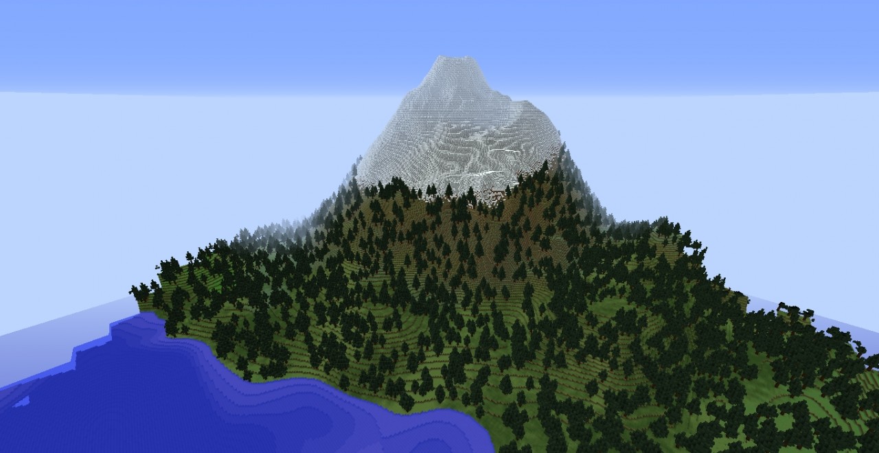 My WorldPainter Mountain Map Island Minecraft Map