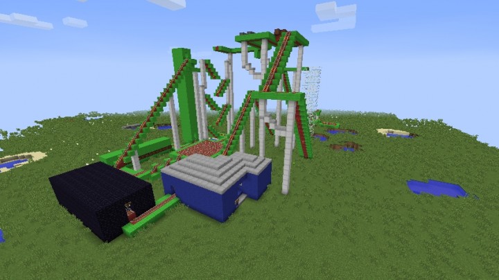 Redstone Rollercoaster Minecraft Map