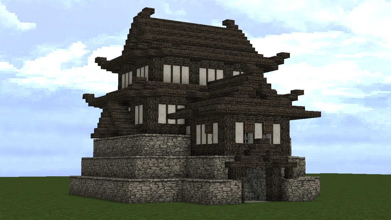 Japanese Castle (Small) Tutorial Minecraft Map