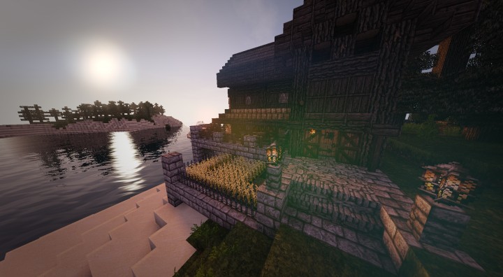 Medieval Home on the coast Minecraft Map