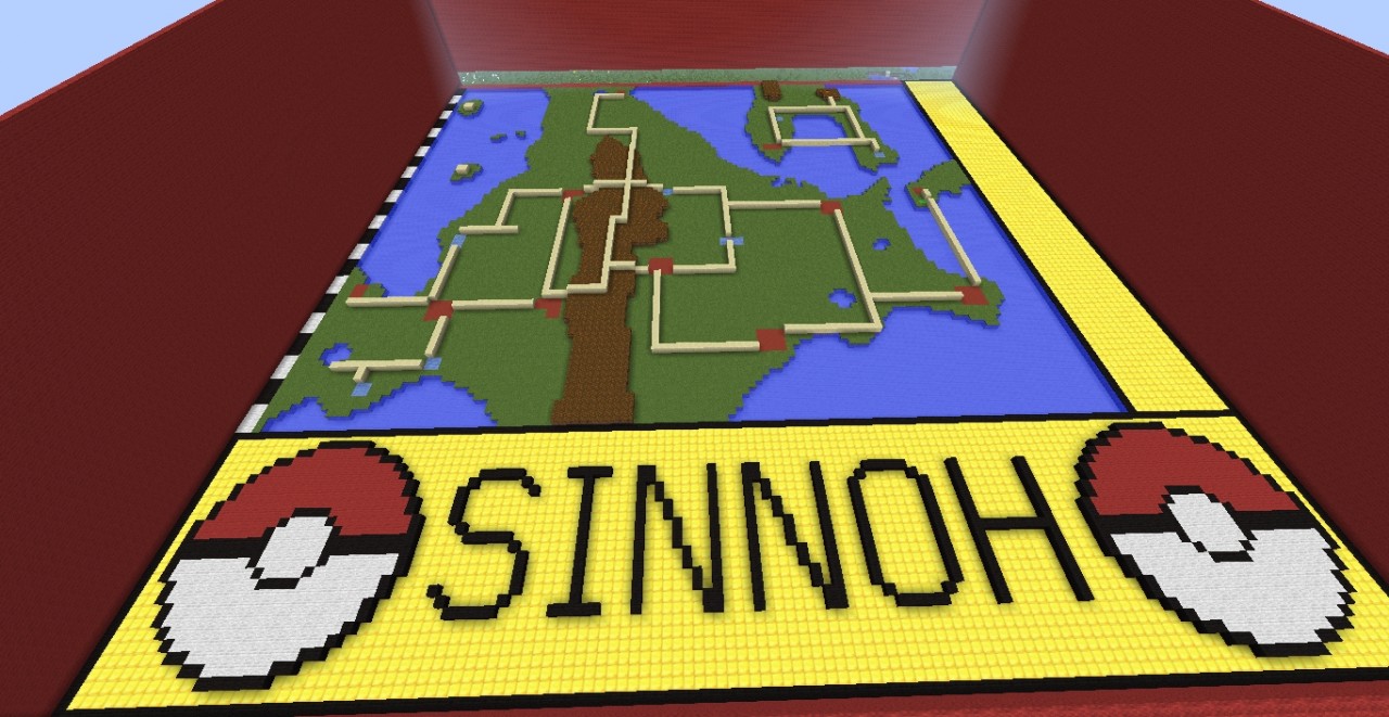 Pokémon Sinnoh Region Minecraft Map