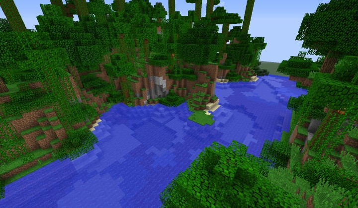 Maya/Aztec temple and village Minecraft Map