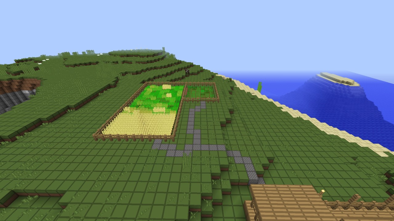 Farm And Lighthouse Minecraft Map