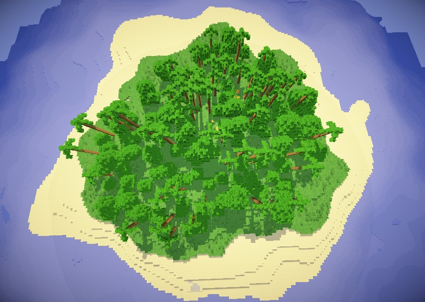 Tropical Island I 100 % Complete Minecraft Map