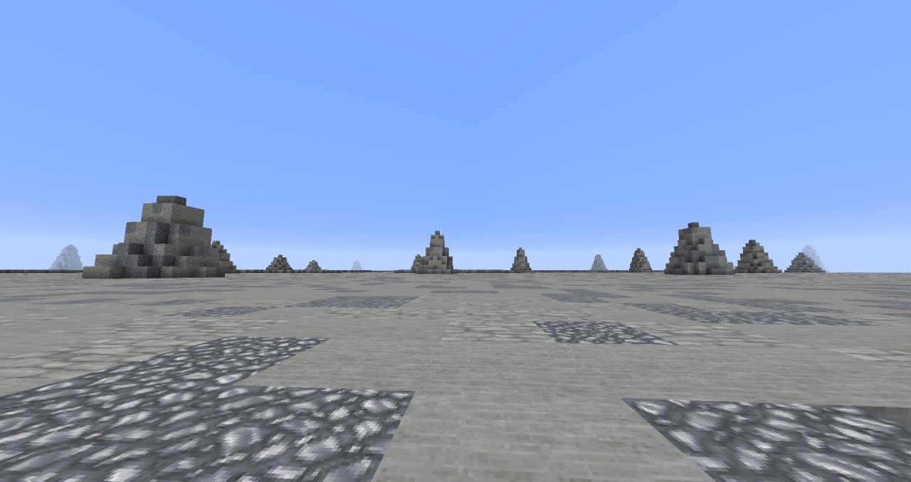 Barren Badlands Custom Terrain 512x512 Minecraft Map