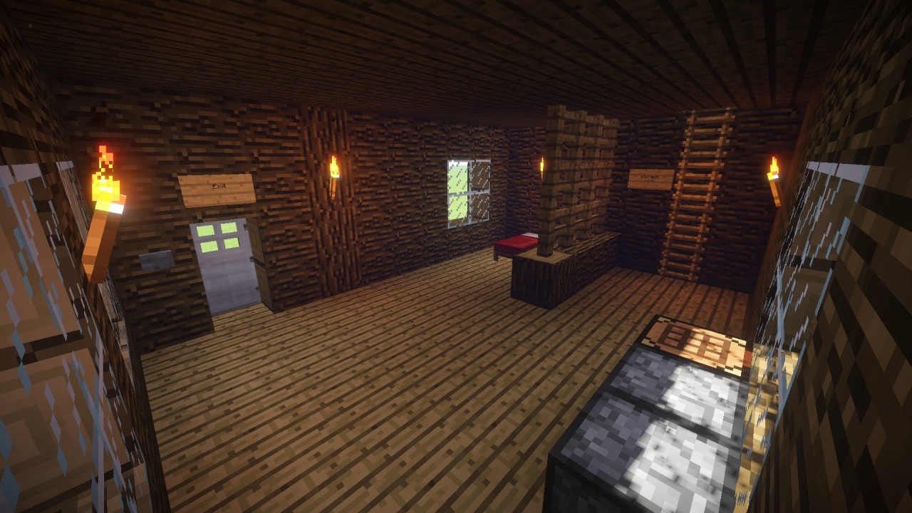simple wooden house (beta style) Minecraft Map