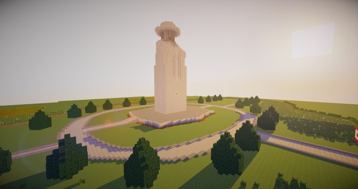 World War One - The Brooding Soldier - Canadian Memorial St. Julien ...