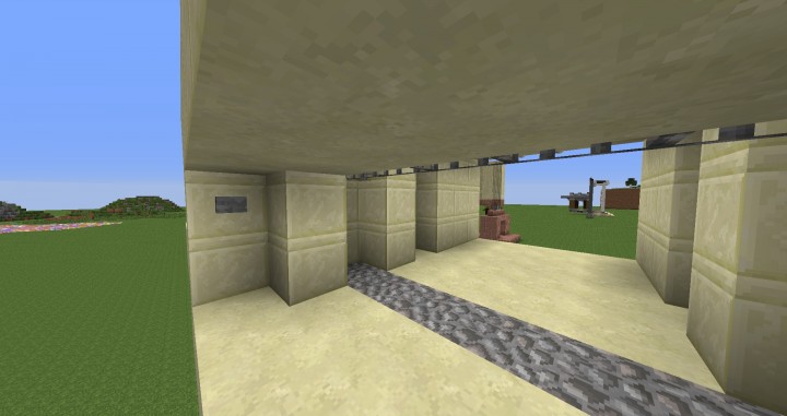 Castle Gate 2x4 - one button open/close Minecraft Map