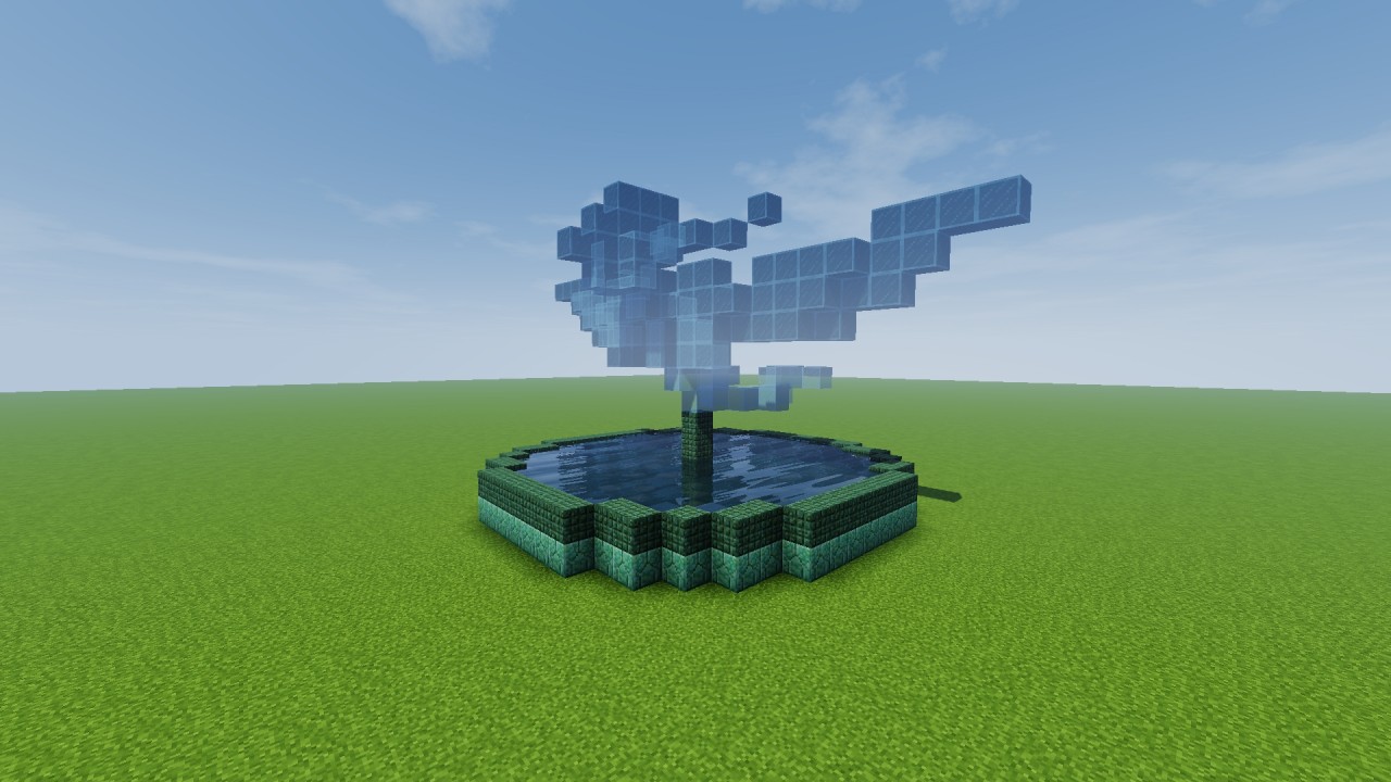 light-blue glass sculpture (phoenix) Minecraft Map