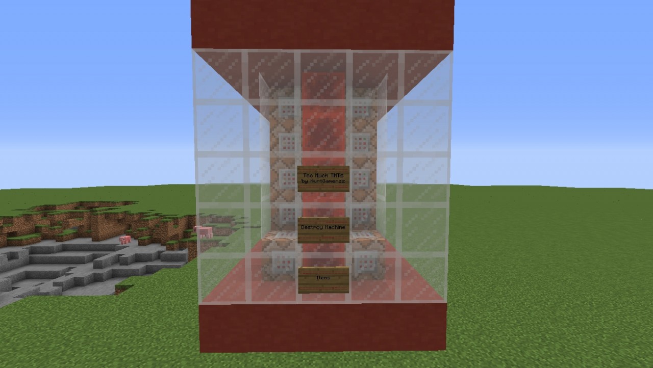 Explosives++ in Vanilla (Only one command block) Minecraft Map