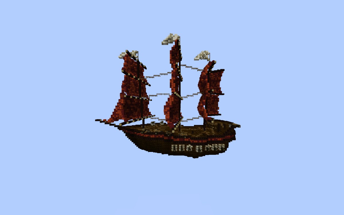 Large Medieval Boat Minecraft Map