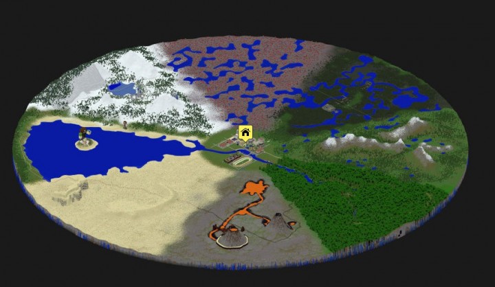 9 Worlds Minecraft Map