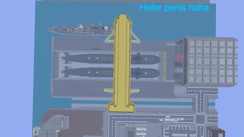 Ohio class submarines in dry dock Minecraft Map
