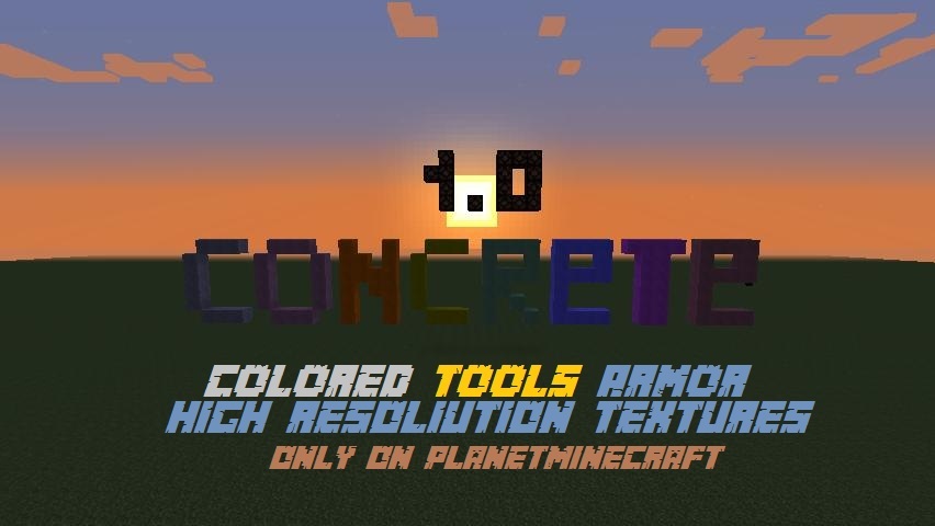 [1.7.10][FORGE] Concrete Mod Minecraft Mod