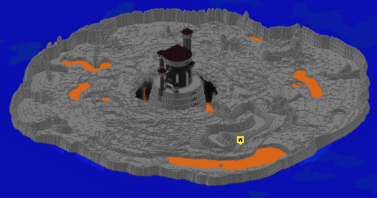Volcano Fortress (adventure map) Minecraft Map