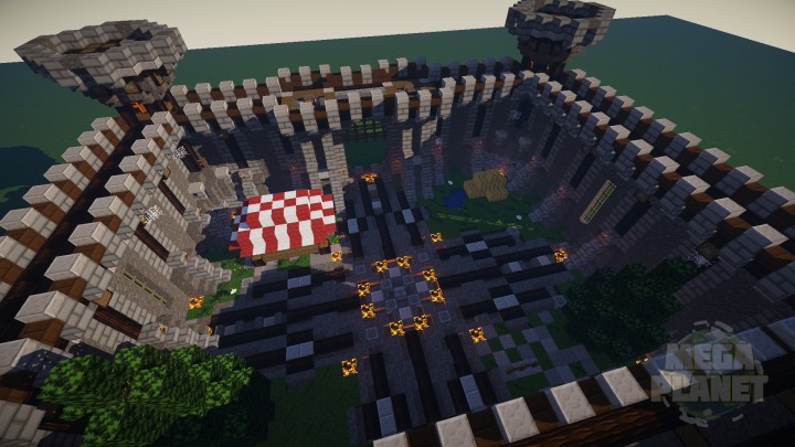 Medieval Spawn | Simple spawn | MEGA Planet Minecraft Map