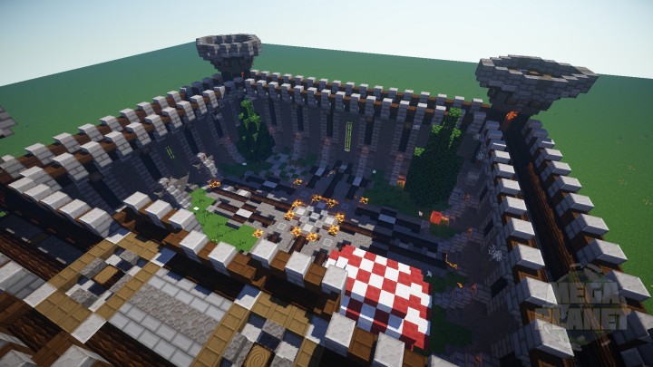 Medieval Spawn | Simple spawn | MEGA Planet Minecraft Map