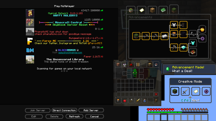 Mimimal transparent GUI Minecraft Texture Pack