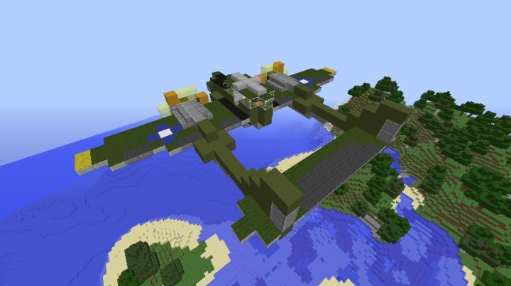 Lockheed P-38G Lightning Minecraft Map