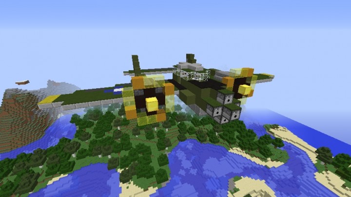Lockheed P-38G Lightning Minecraft Map