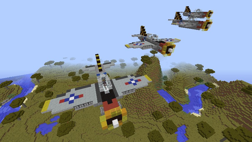 Republic P-47D Thunderbolt Minecraft Map
