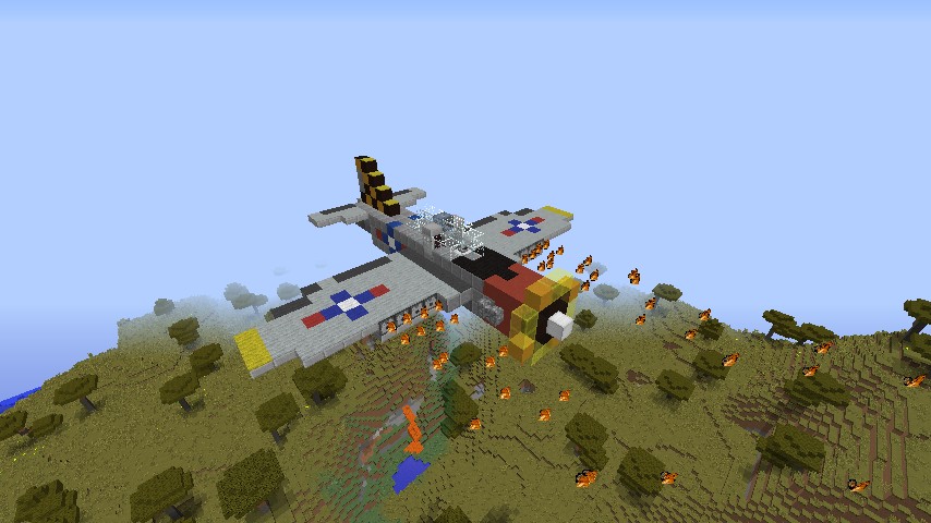 Republic P-47D Thunderbolt Minecraft Map