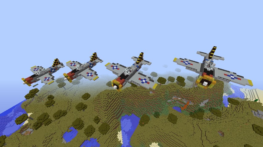 Republic P-47D Thunderbolt Minecraft Map