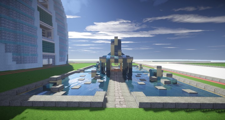 modern well Minecraft Map