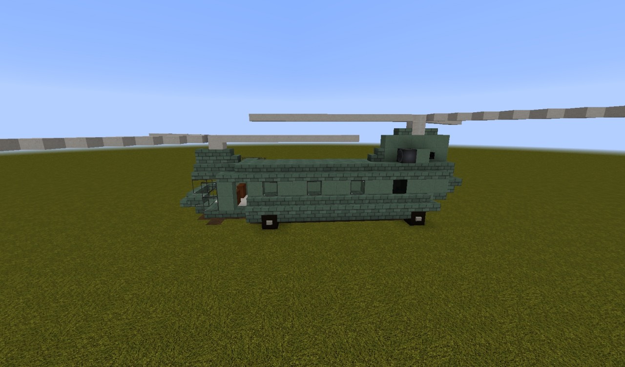 Helicopters and a Tiltrotor Minecraft Map