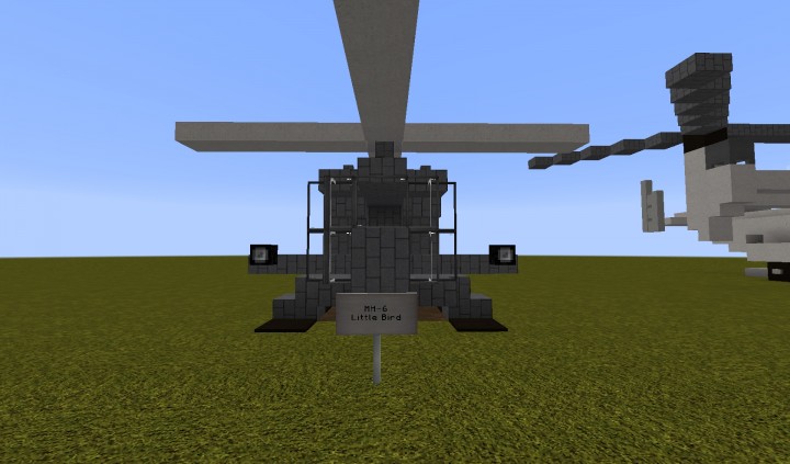 Helicopters and a Tiltrotor Minecraft Map