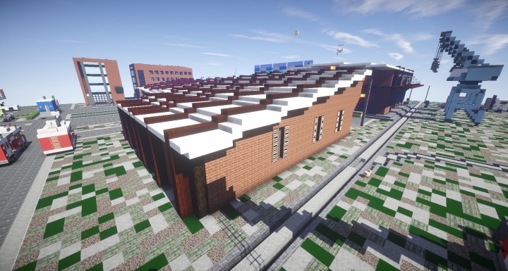 Warehouse #04 | Container Port | Full Interior Minecraft Map