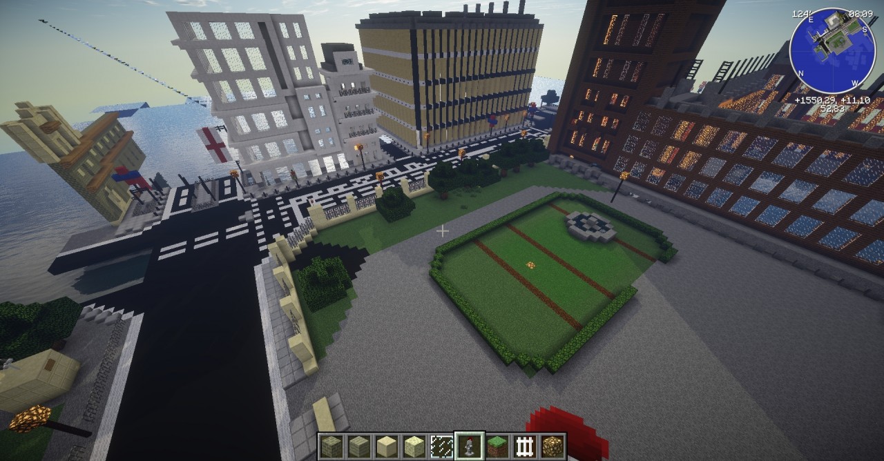 London City scale 1:1 Minecraft Map