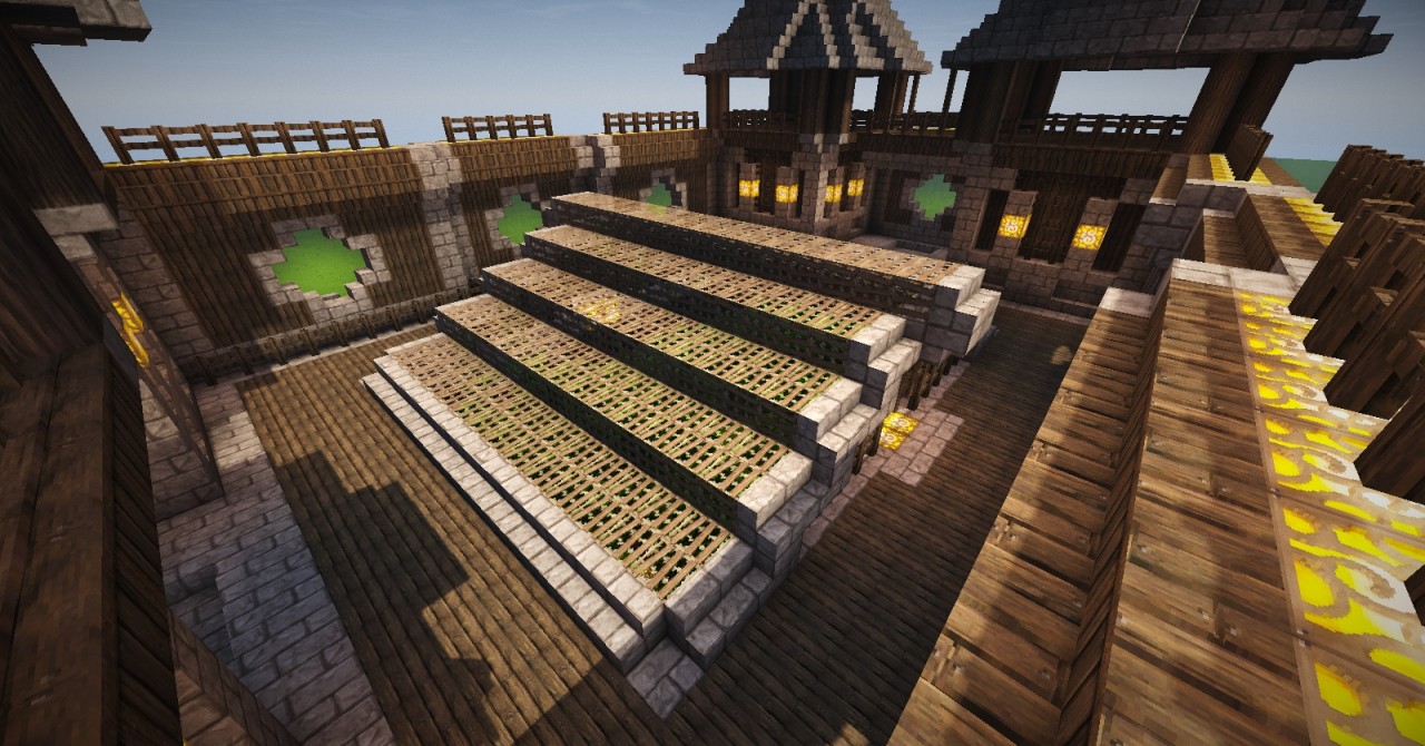 Medieval Bandit Fort Schematic Minecraft Map