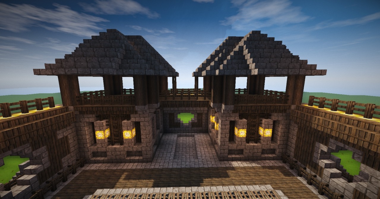 Medieval Bandit Fort Schematic Minecraft Map