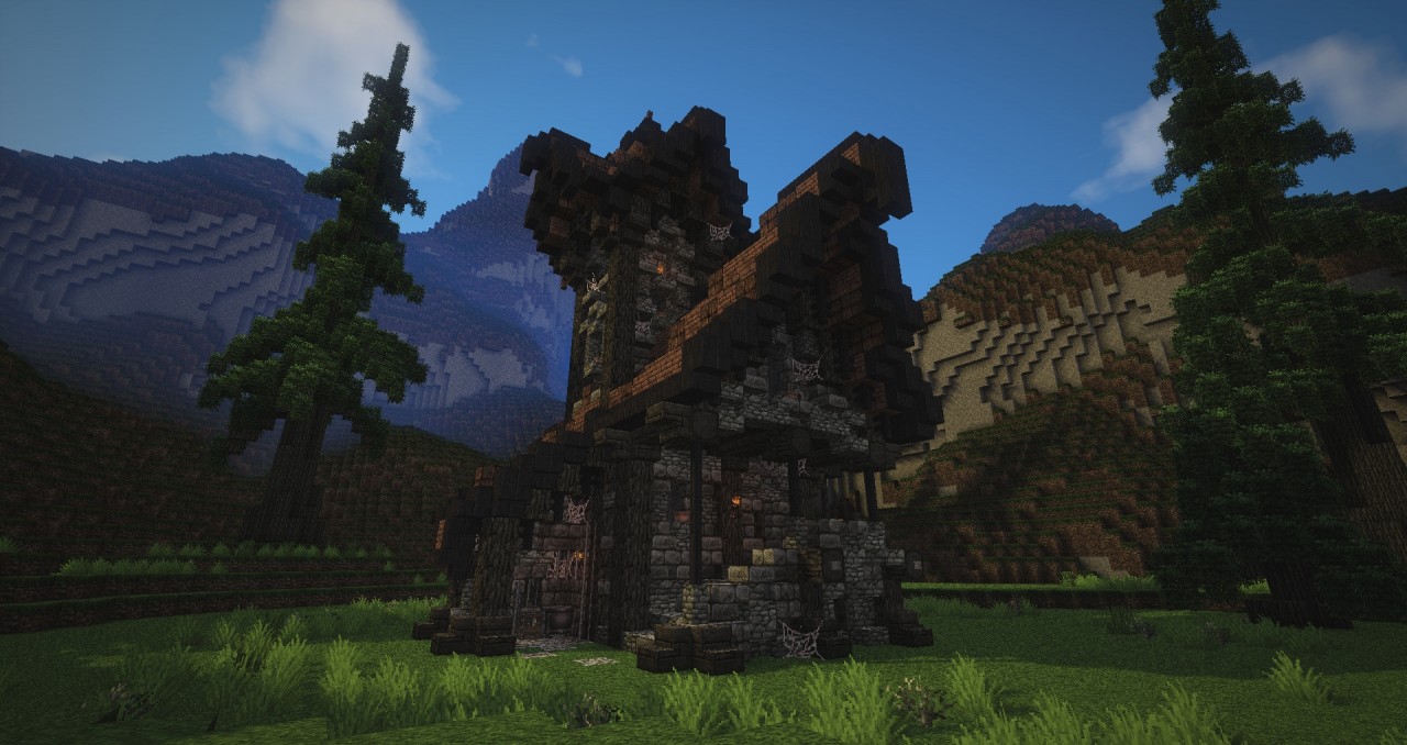Dark Medieval Fantasy House Minecraft Map