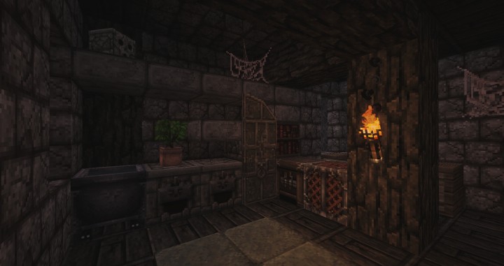 Dark Medieval Fantasy House Minecraft Map