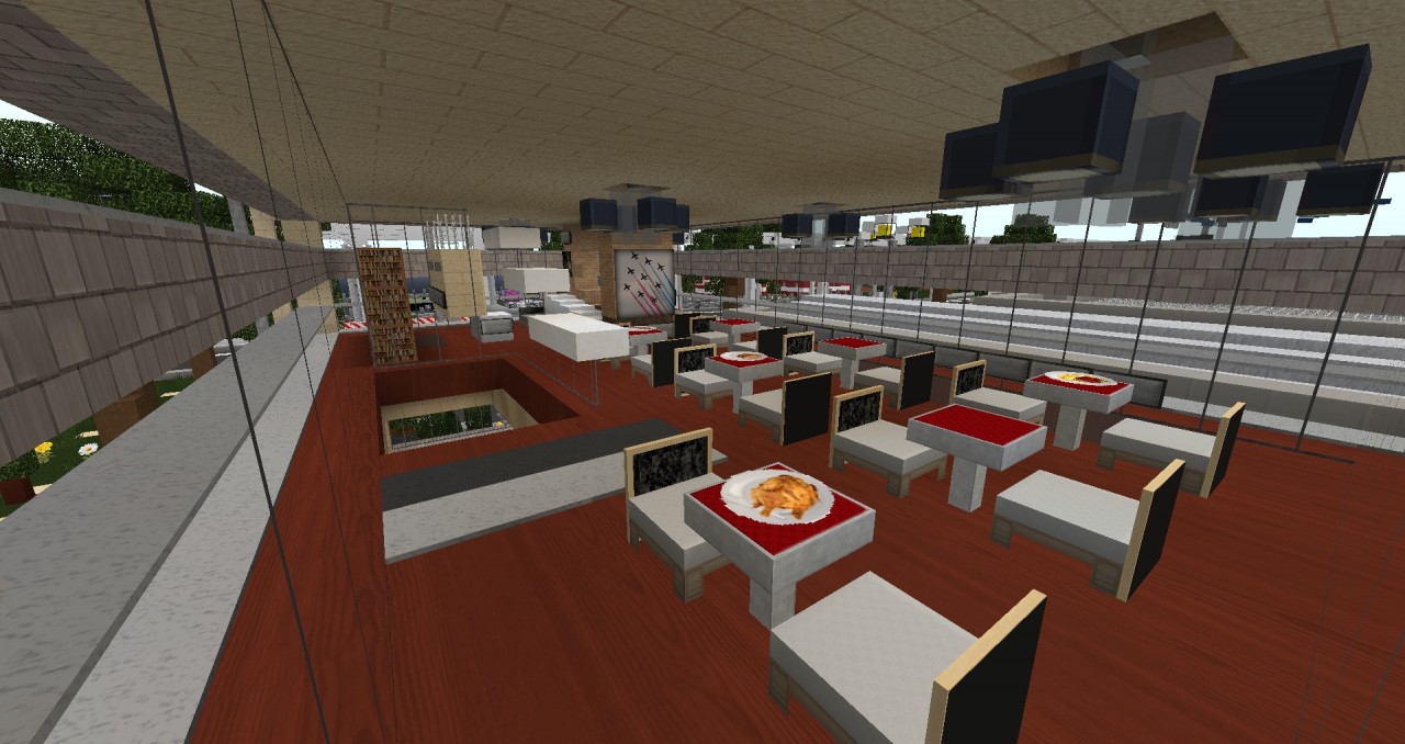 Tj's Grill | Art Deco Restaurant Minecraft Map
