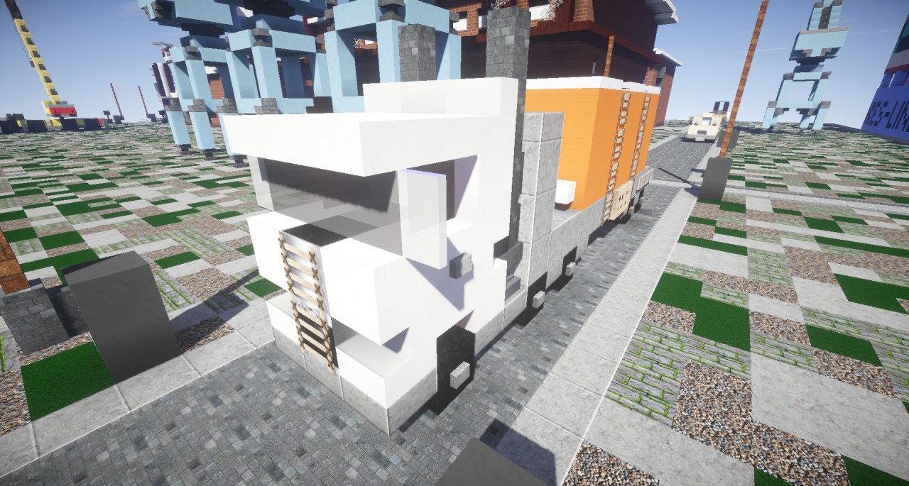 Modern American Truck #01 | Container Port | Paradisefalls Minecraft Map