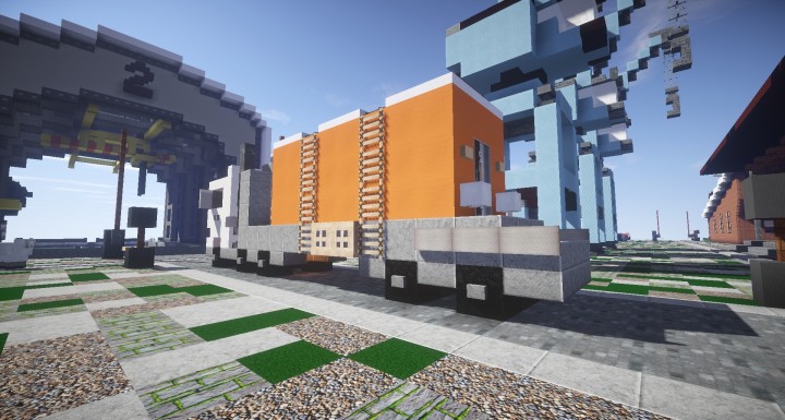 Modern American Truck #01 | Container Port | Paradisefalls Minecraft Map