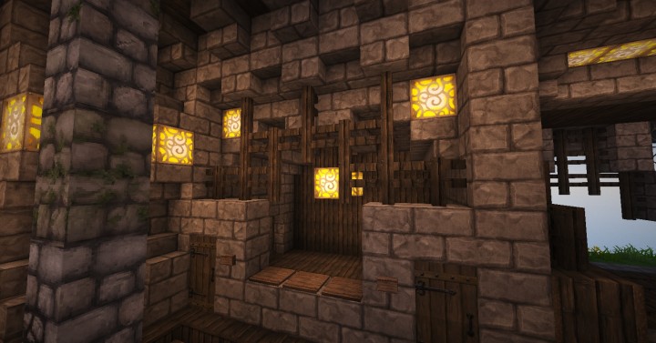 Medieval Bandit Fort Schematic Minecraft Map