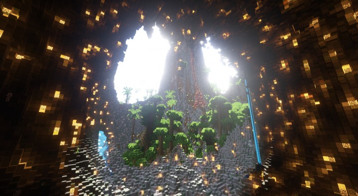 The Luminescent Caverns Minecraft Map