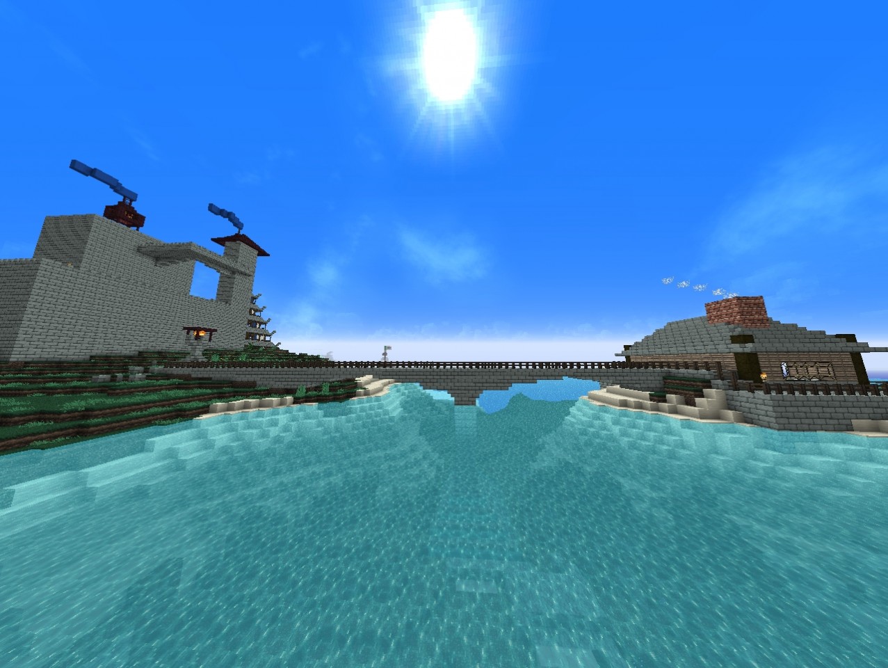 japan DRAGON'S VILLA Minecraft Map