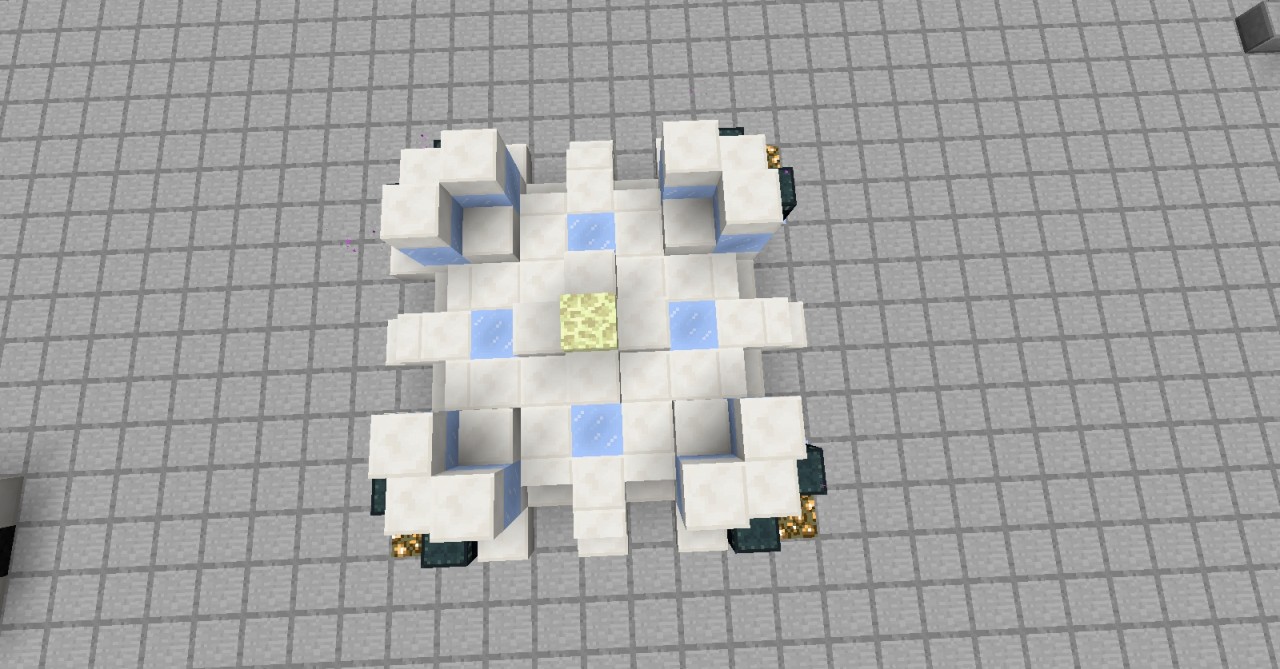 modern spawn white ice and quartz Minecraft Map